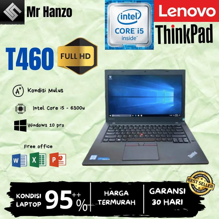 Jual lenovo thinkpad T460 core i5 6300u - ssd 128gb - 8gb - FULL HD ...