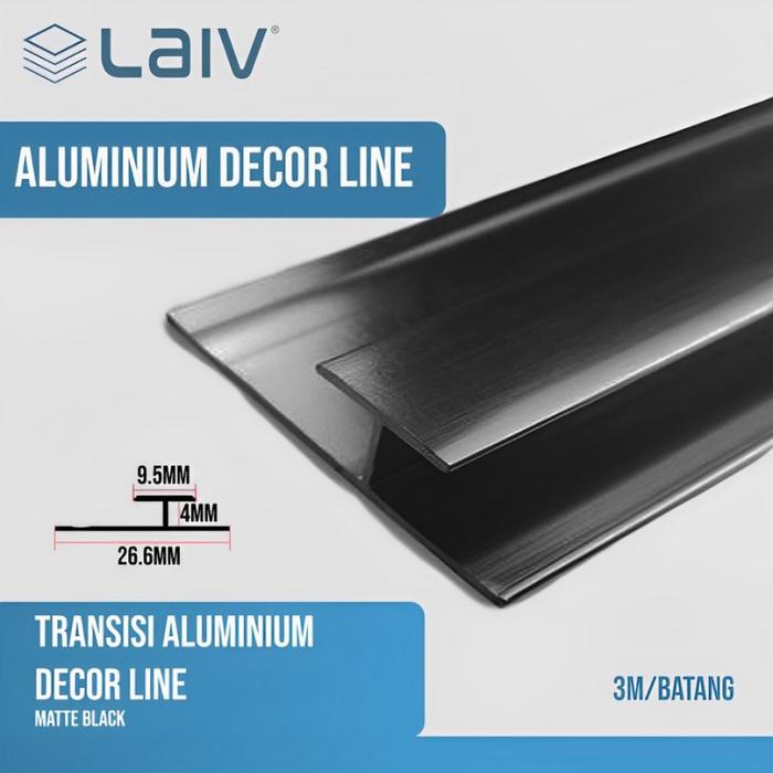 Promo (LAIV) UV Marble Aluminium Decor Line Sheet SPC Vinyl Aksesoris ...