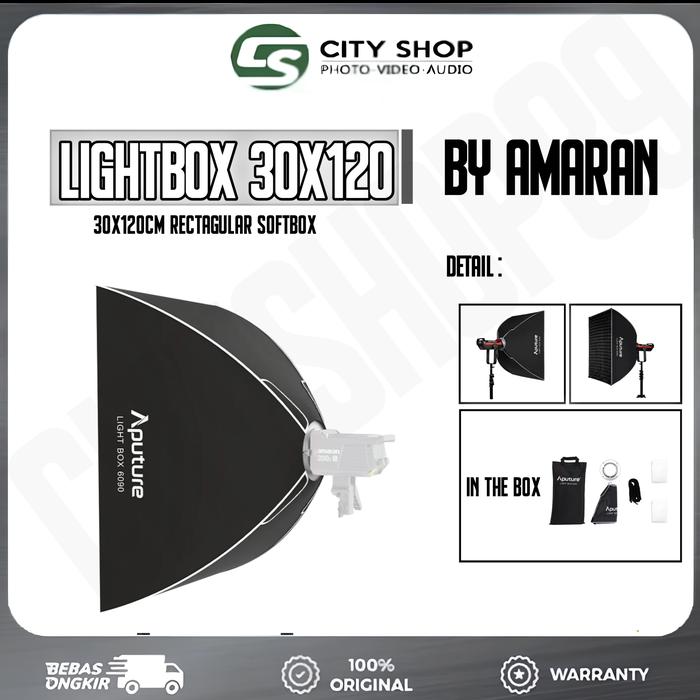 Jual Softbox Aputure Amaran Lightbox 45X45 - LightBox 30X120 - Jakarta ...