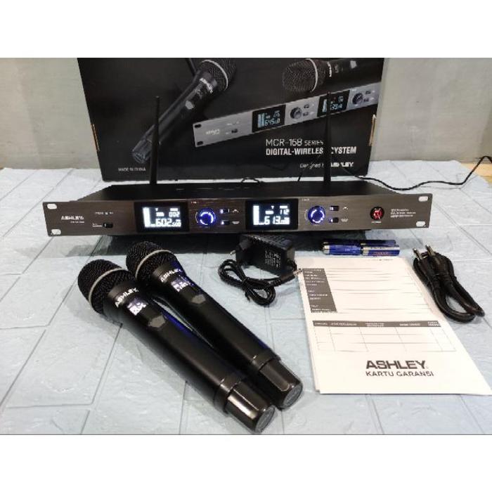 Jual ** Mic Wireless Ashley MCR-168 MCR168 MCR 168 Original 2 Mic ...