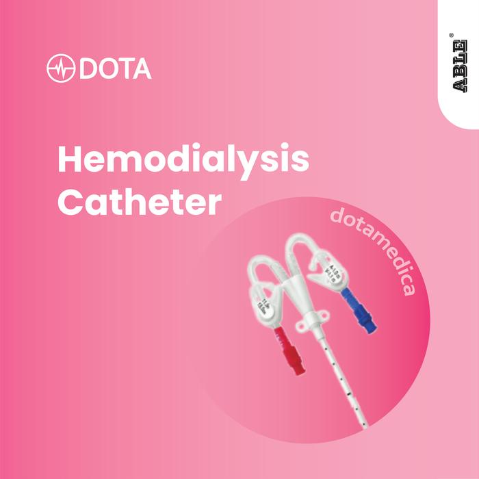 Jual CVC HD / Hemodialysis Catheter Double Lumen 12FRx16CM Curved [ABLE ...