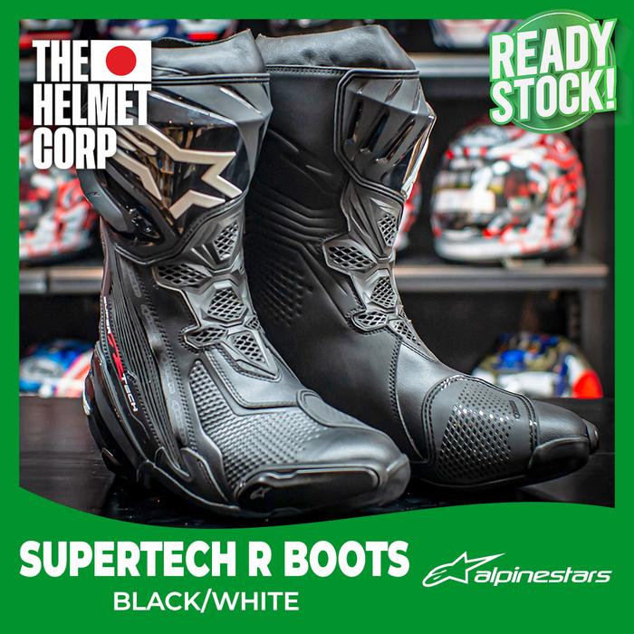 Jual SEPATU ALPINESTARS SUPERTECH R RIDING RACING SHOES BLACK ORIGINAL ...
