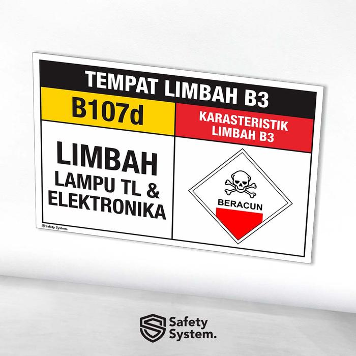 Jual Safety Sign K3 PVC Tempat Limbah B3 - B107d, XS - Kab. Bandung ...