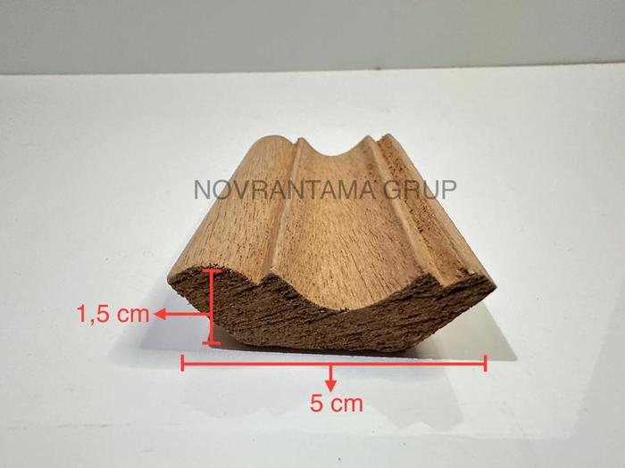 Jual Lis Profil Kayu Meranti AR 59 (5x1,5cm) / Lis Kayu Moulding / List ...