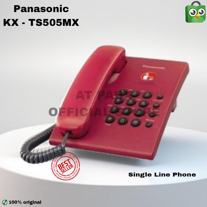 Jual Pesawat Telepon Panasonic KX-TS505MX - Merah - Jakarta Barat - NET PABX | Tokopedia