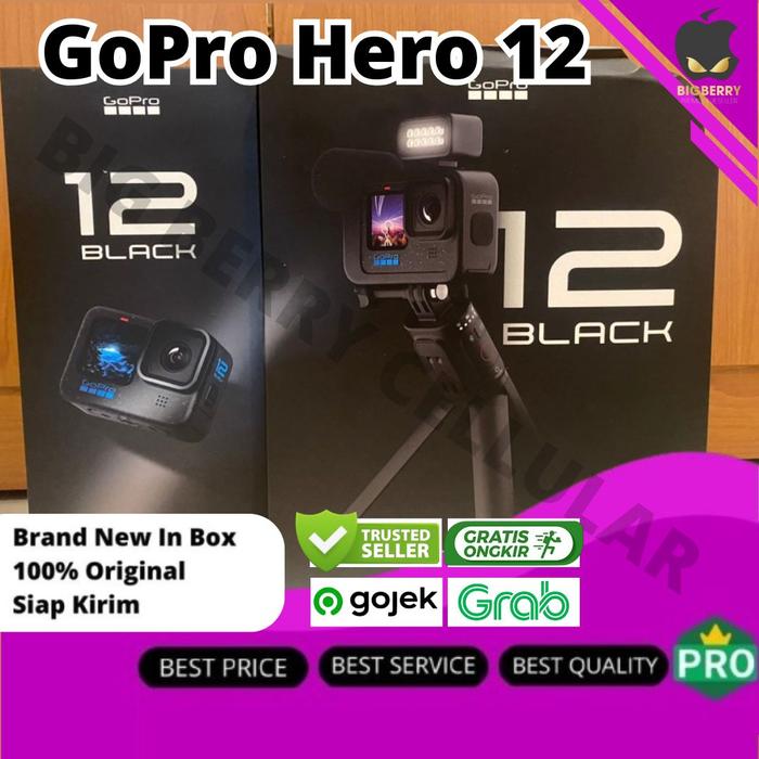 Promo GoPro Hero 12 13 Go Pro Compact 4k Black Special Bundle Creator ...