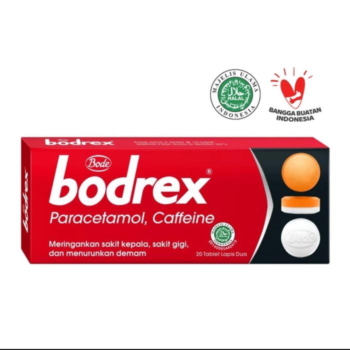 Jual bodrex obat sakit kepala 1 box isi 20 tablet original 100% ...