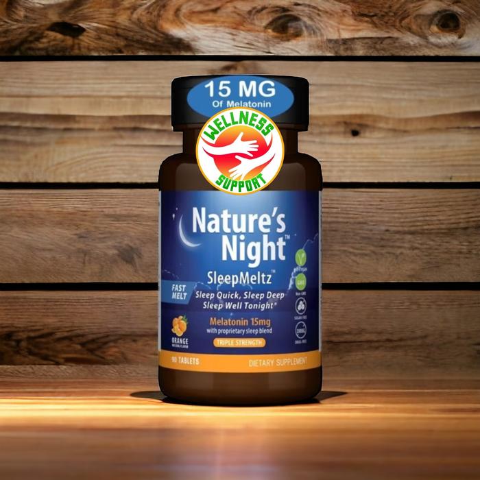 Jual Natures night melatonin 15mg - triple strength - sleep - suplemen ...
