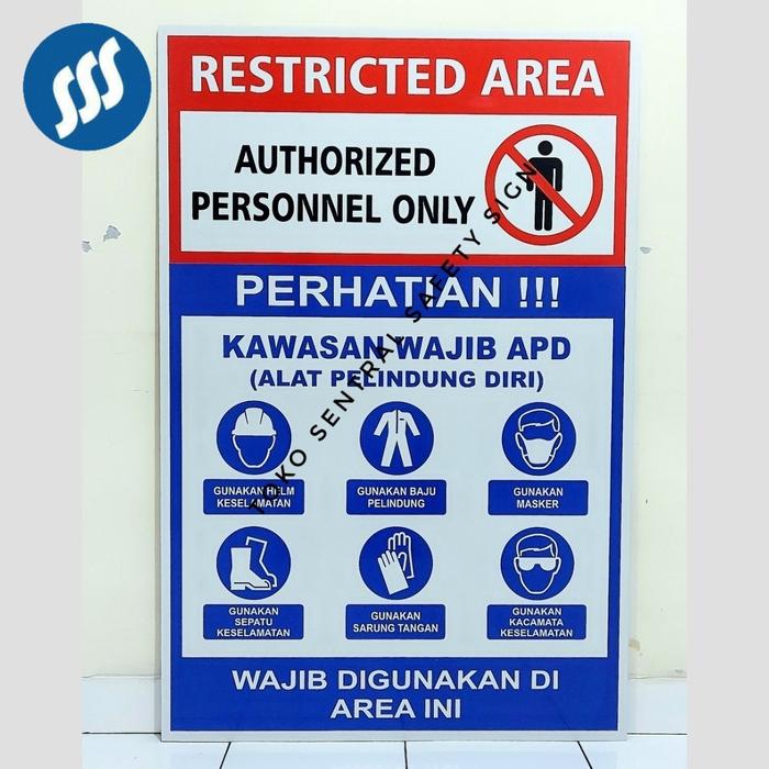 Jual Rambu Kawasan Wajib APD 120cm x 80cm - Jakarta Barat - SENTRAL ...