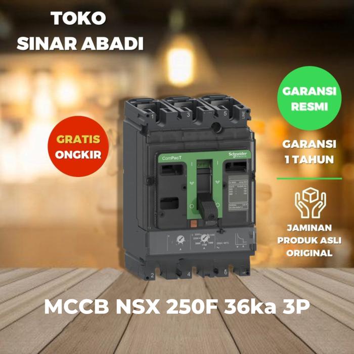 Jual MCCB NSX250F 3P 200A 250A 3 PHASE 36KA SCHNEIDER - 250A - Jakarta ...