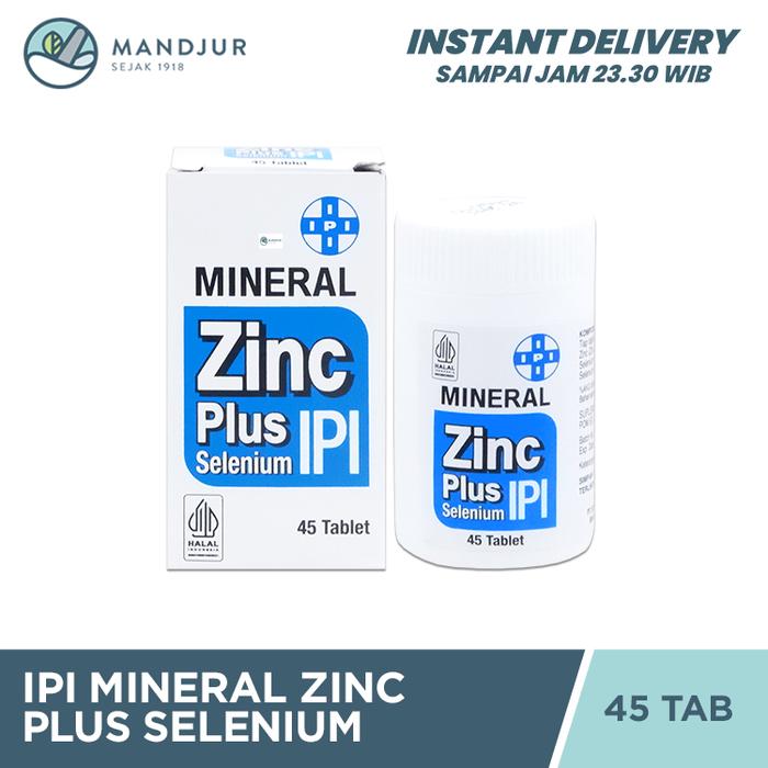 Jual IPI Mineral Zinc Plus Selenium 45 Tablet - Suplemen Zinc dan ...