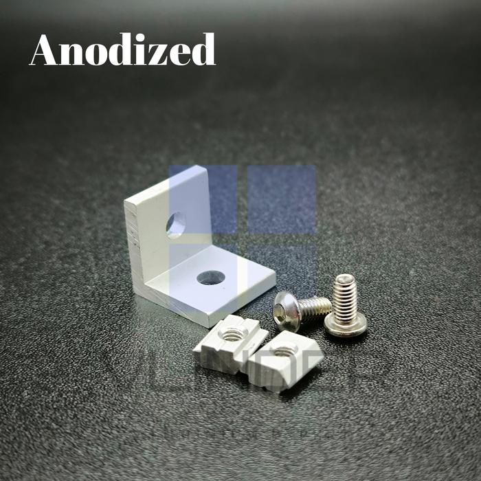 Promo Angle Connector V Slot 2020 Aluminium Profile - Silver - Kab ...