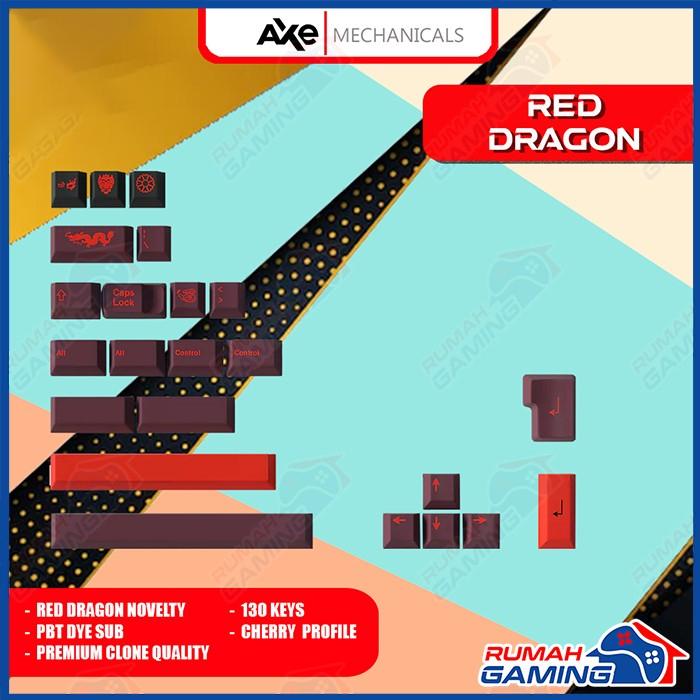 Jual KEYCAP - KEYCAPS - CHERRY - RED DRAGON - PBT - DYE SUB - NOVELTY ...