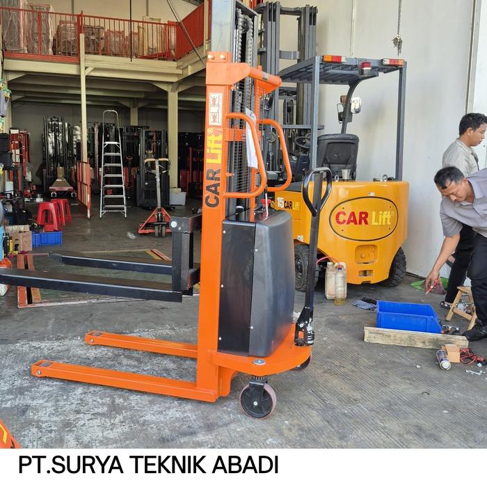 Jual ctd hand stacker semi elektrik 1.5 ton x 3 meter merek car lift ...