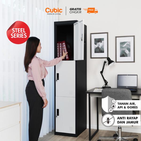 Promo Cubic Lemari Loker Besi / Rak Locker Kunci Kantor Sekolah - Activ ...