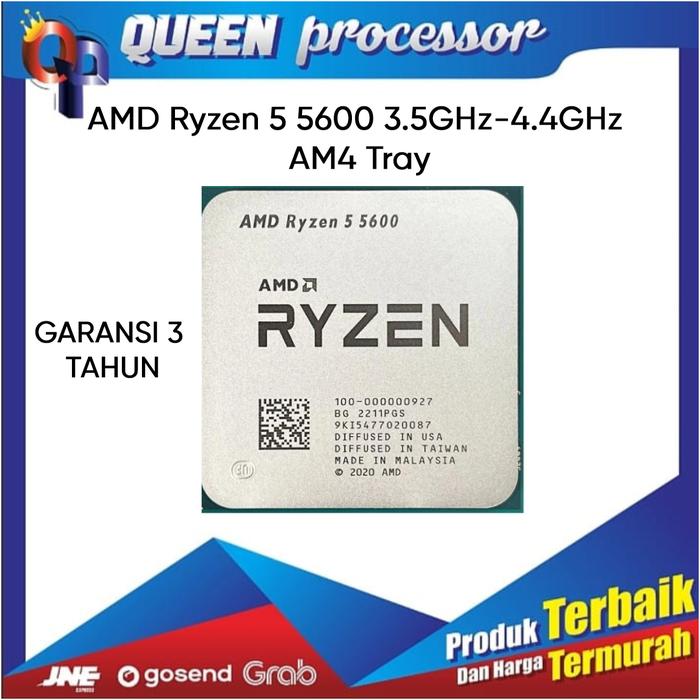 Jual PROCESSOR AMD RYZEN 5 5600 3.5GHz TRAY AM4 - 1 Tahun - Jakarta ...