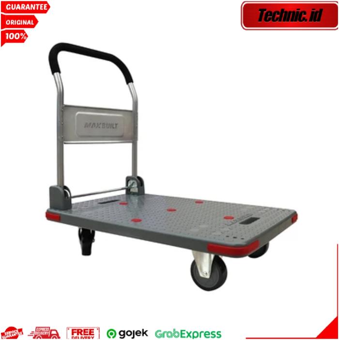 Jual Maxbuilt Troli Barang Lipat 400 Kg Foldable Platform Trolley Abu ...