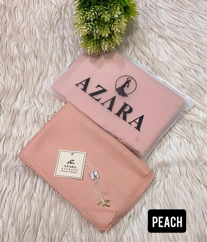Jual AZARA NUR SINAR METAL LOGO Glosy Hijab Pesta Scarf LC Lasercut ...