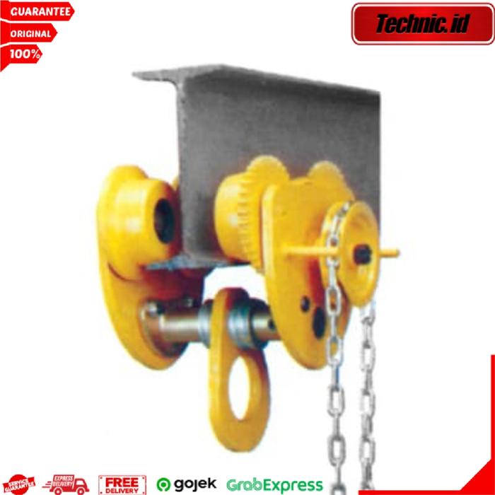 Jual Krisbow Gear Trolley 5 Ton Krisbow Katrol Manual Pada Besi H Beam ...