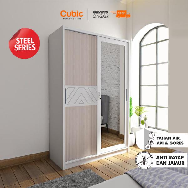 Promo Cubic Lemari Pakaian Besi / Almari Sliding - Activ Forte SL 120 ...