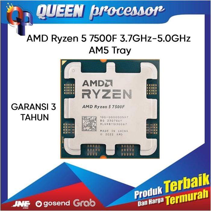 Jual CPU Processor AMD Ryzen 5 7500F 3.7Ghz Tray Non Fan - 3 Tahun ...