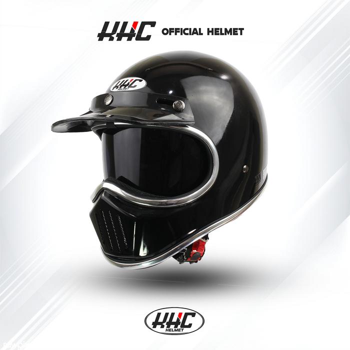 Promo HELM CAKIL KHC LIST CHROME FULLFACE TERBARU - KHC HITAM LC, XXL ...