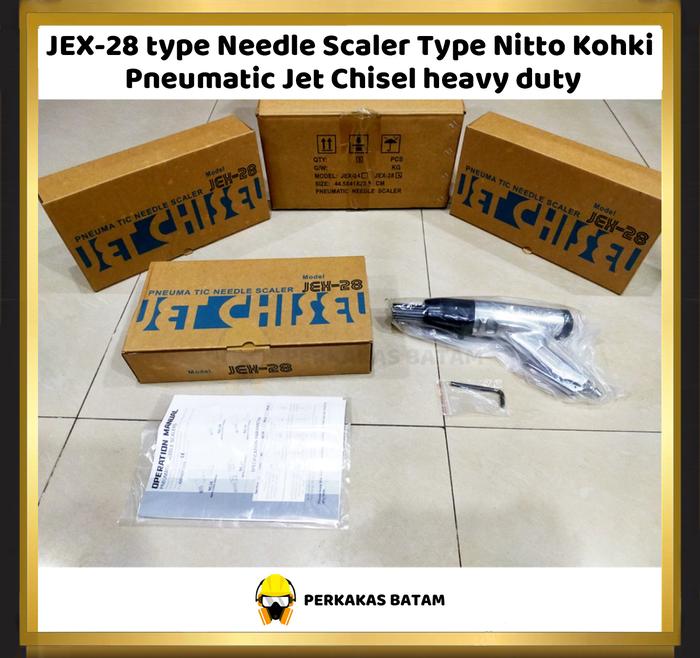 Jual Nitto Kohki JEX-28 type Needle Scaler Pneumatic Jet Chisel heavy duty - Kota Batam ...