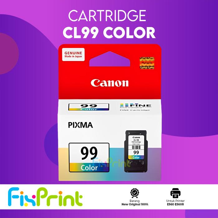 Jual Cartridge Tinta Canon CL-99 Color CL99 CL 99 Refill Printer E560 ...