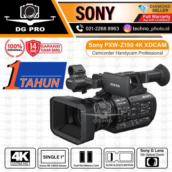 Jual Sony PXW-Z150 4K XDCAM Camcorder Handycam Professional Z 150 ...