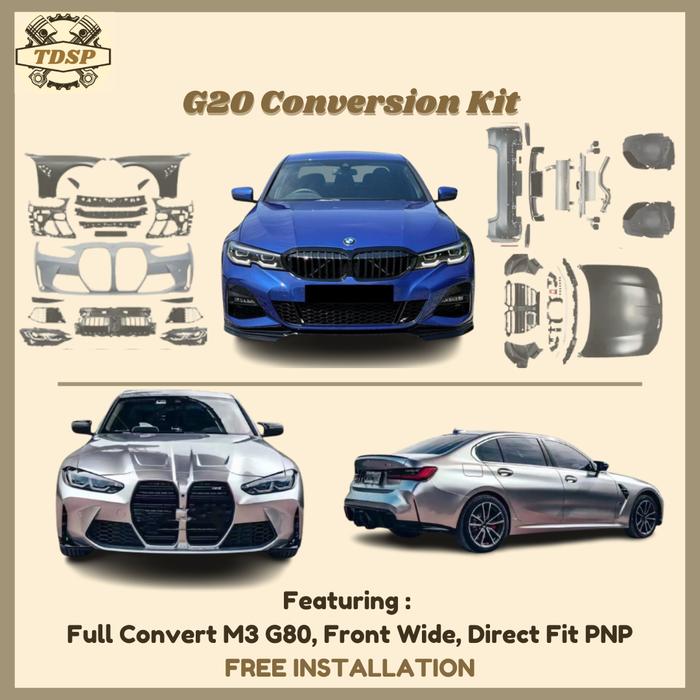 Jual Bodykit BMW G20 Convert G80 M3 Body Kit 320i 330i Conversion Kit ...