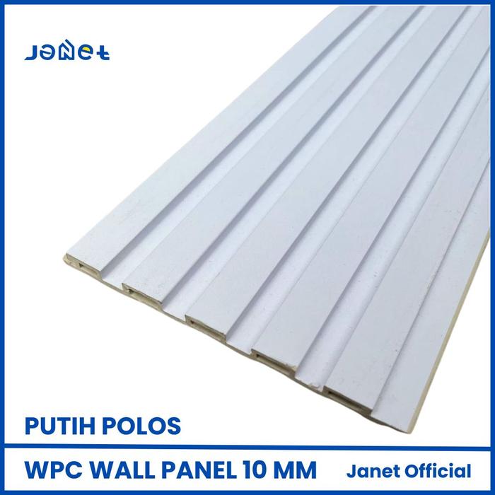 Promo WPC Wall Panel Putih Polos 3M | T 300cm dan L 15.5cm | 1cm | pvc ...