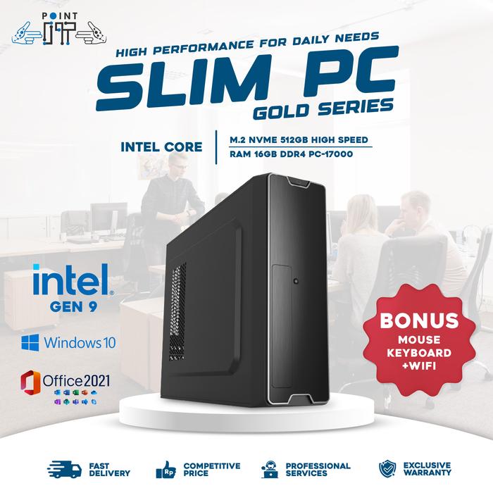 Promo SLIM PC / Komputer Rakitan Gen 9 Office Intel Core i3-9100 | i5 ...