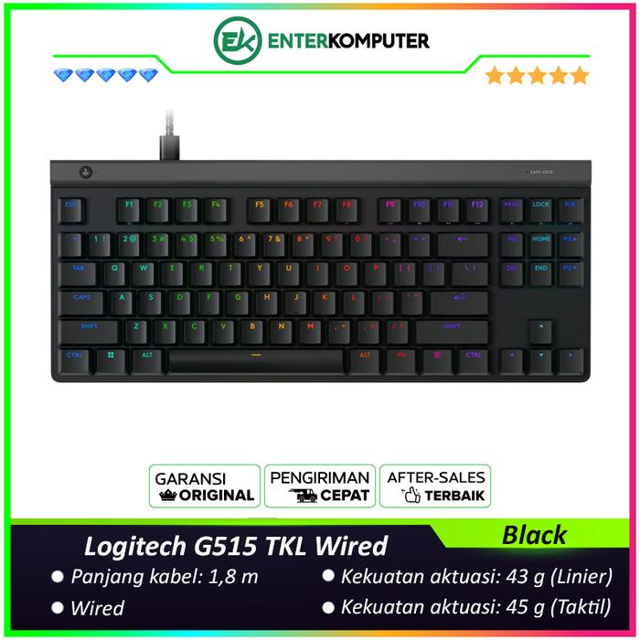Promo Logitech G515 TKL Wired Gaming Keyboard Cicil 0% 3x - Jakarta ...