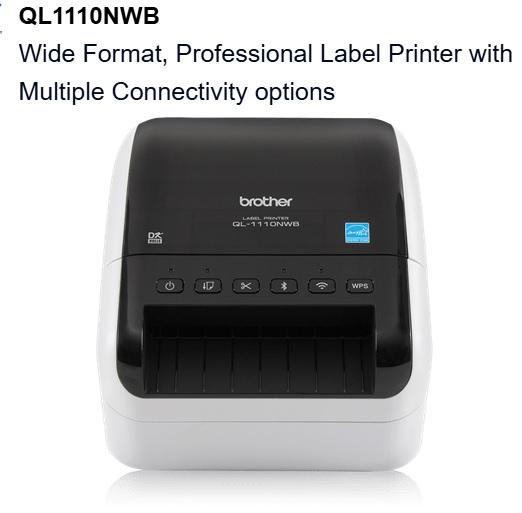 Jual Brother QL1110NWB Wide Format, Professional Label Printer with ...