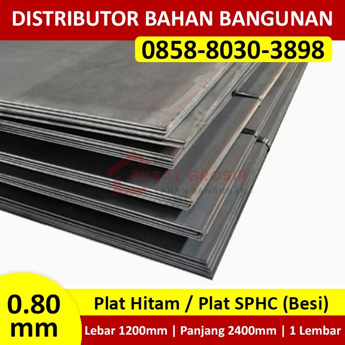 Jual Besi Plat Hitam / SPHC / Eser 0.8mm x 1200mm x 2400mm Plat Hitam ...