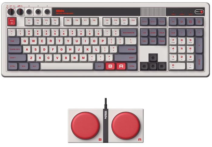 Promo 8Bitdo Retro Mechanical Keyboard Wireless Bluetooth Android ...