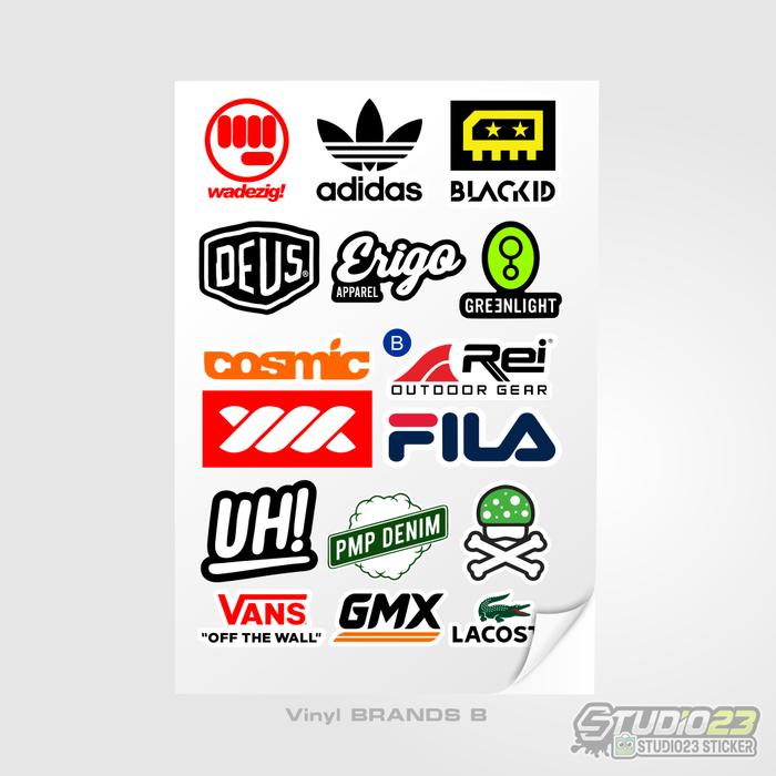 Jual Stiker mini pack Logo Brands aesthetic Sticker Printcut - Kota ...