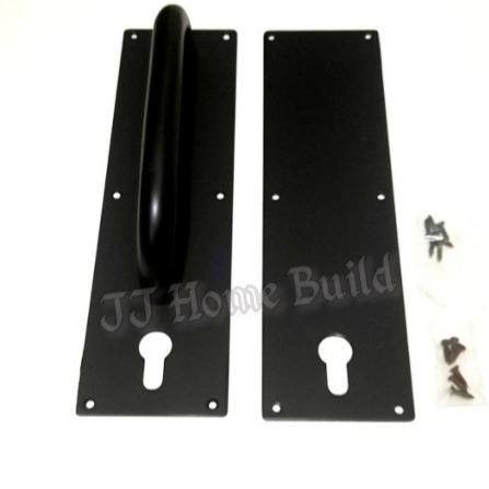 Jual Tarikan Plat Push Pull Handle Pintu Hitam Black Stainless Steel ...