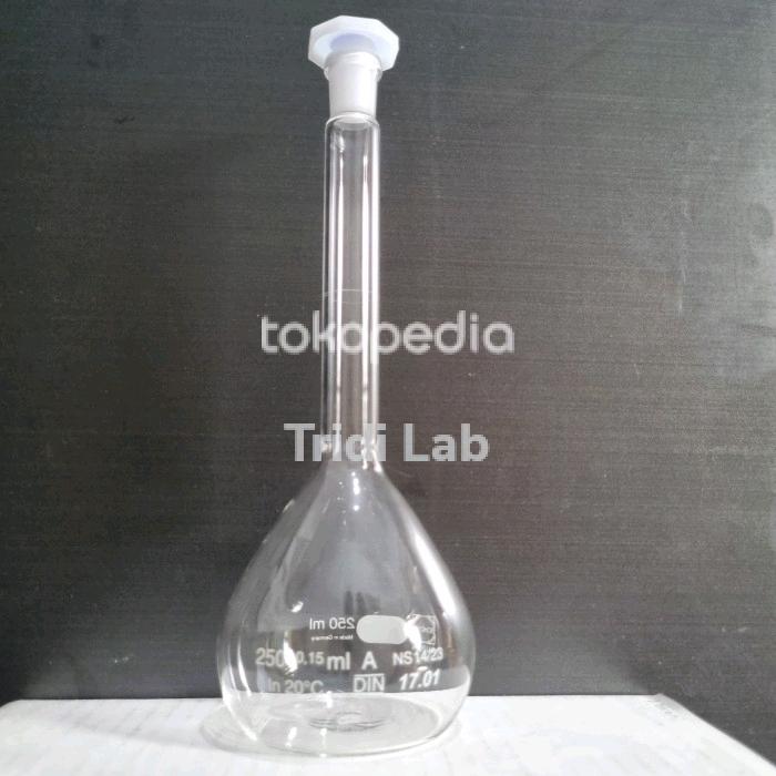 Jual DURAN Volumetric Flask 250ml Plastik PE Stopper/Labu Ukur Kaca 250 ml - Jakarta Pusat ...