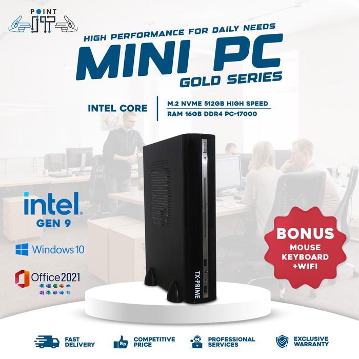 Promo Mini PC / Komputer Rakitan Gen 9 Office Intel Core i3-9100 | i5-9400 | i7-9700 / RAM 16GB ...