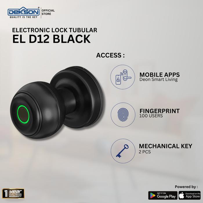 Jual Dekkson Electronic Smart Lock ET-D12 Kunci Finger Print Digital ...