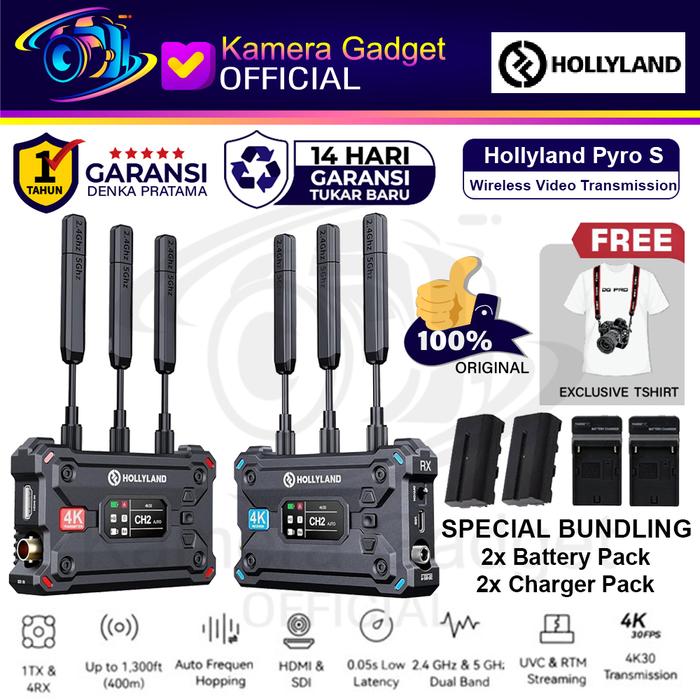 Promo Hollyland Pyro S 4K HDMI Wireless Video Transmission System Transmitter Receiver Original ...