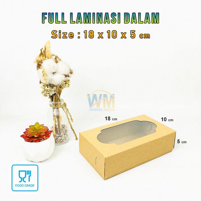 Jual (isi 25pcs) Dus Box Bolen Laminasi / Kotak Brownies Laminasi ...