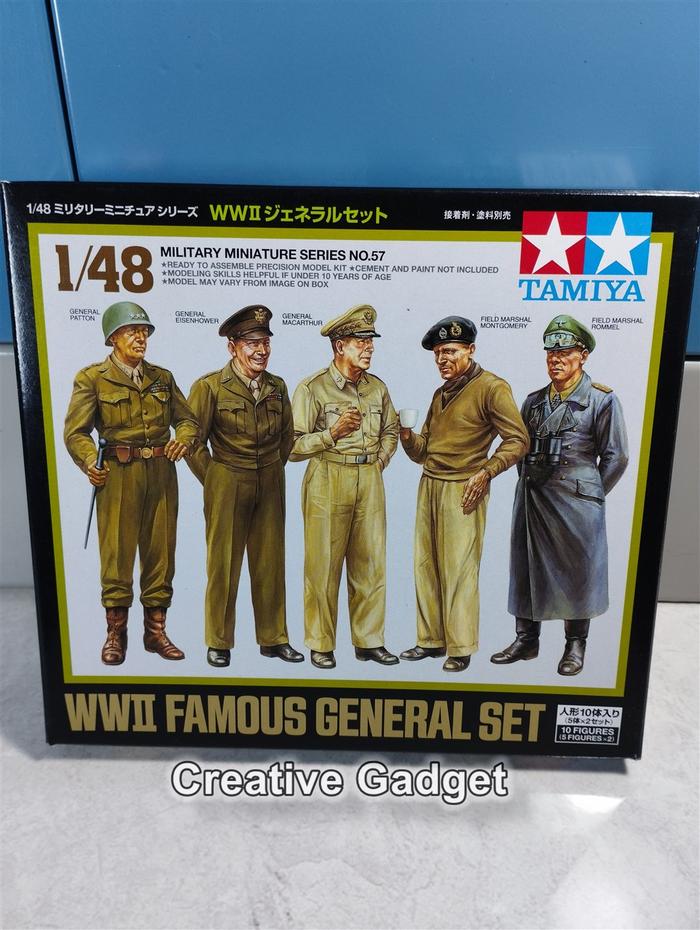 Promo Model Kit Tamiya 1/48 - WWII Famous General Set - 10 figure ...