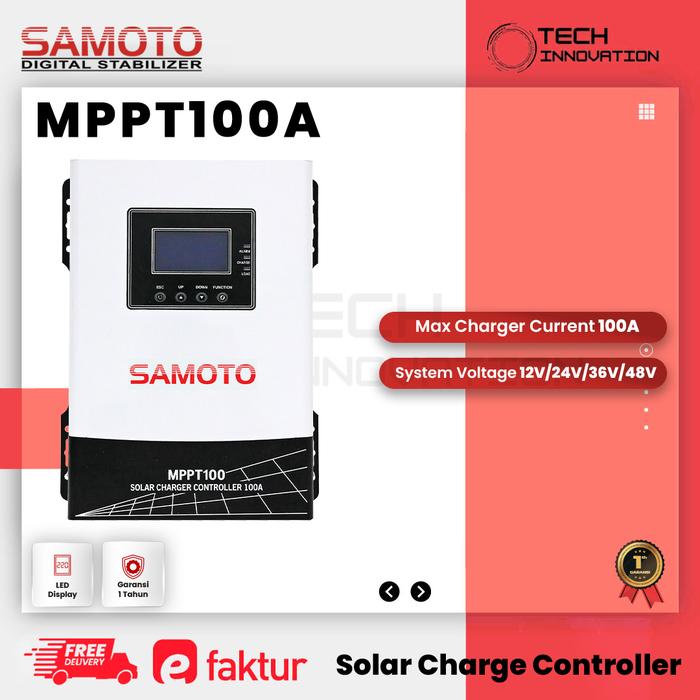 Jual SAMOTO MPPT Solar Charger Controller 100A SCC Panel Surya MMPT100 ...