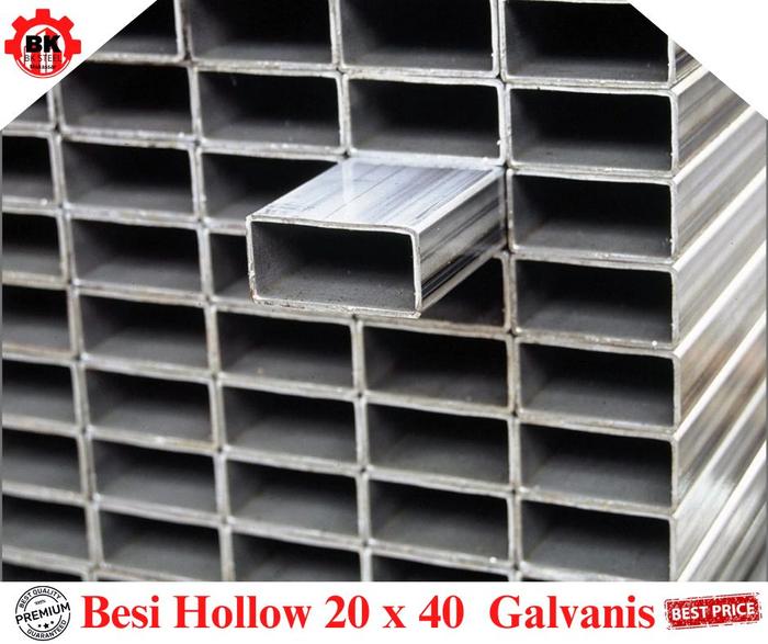 Jual Besi Holo - Hollow 20 x 40 Galvanis (1 mm) Panjang 6 Meter - Kota ...