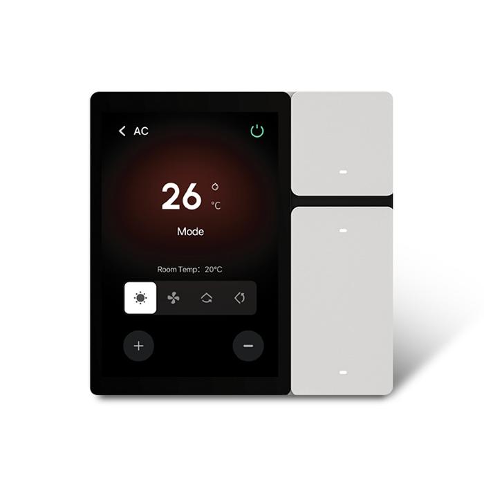 Jual AMC Tuya Smart Control Panel Mini 3.5 inch 3 Gang Switch Bluetooth ...