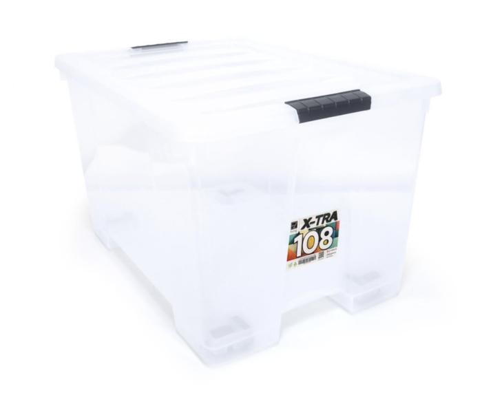 Jual Box Container bening / warna EZY 108 liter - Biru - Jakarta Barat ...