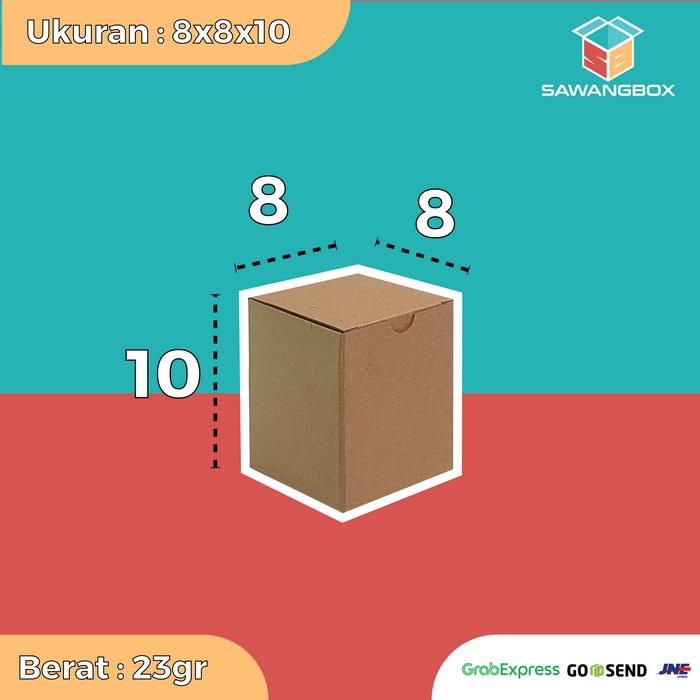 Jual Kotak Kardus Box Packaging Ukuran 8x8x10 CM - Jakarta Utara ...