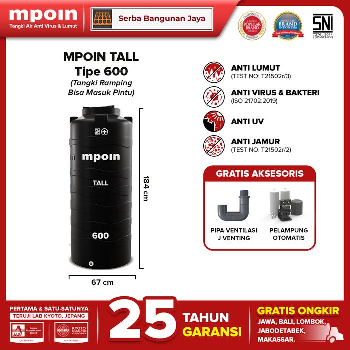 Jual MPOIN TALL ( 600 Liter ) TANGKI TOREN AIR - Kota Bandung - Serba ...